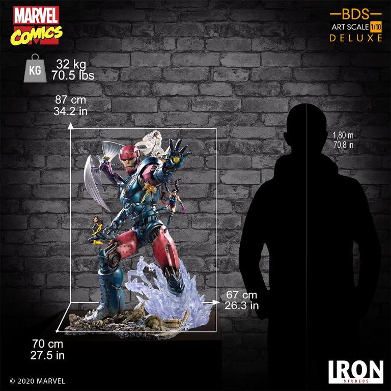 Iron Studios: X-Men vs Sentinel #1 #2 #3 Deluxe BDS Art Scale 1/10 ...