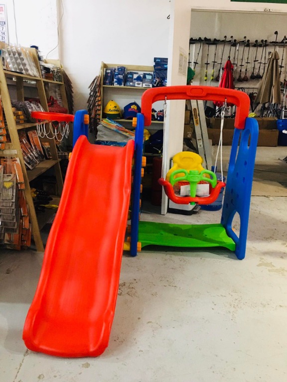 Kogan Kids Swing and Slide Basketball Activity Set, Hobbies & Toys ...