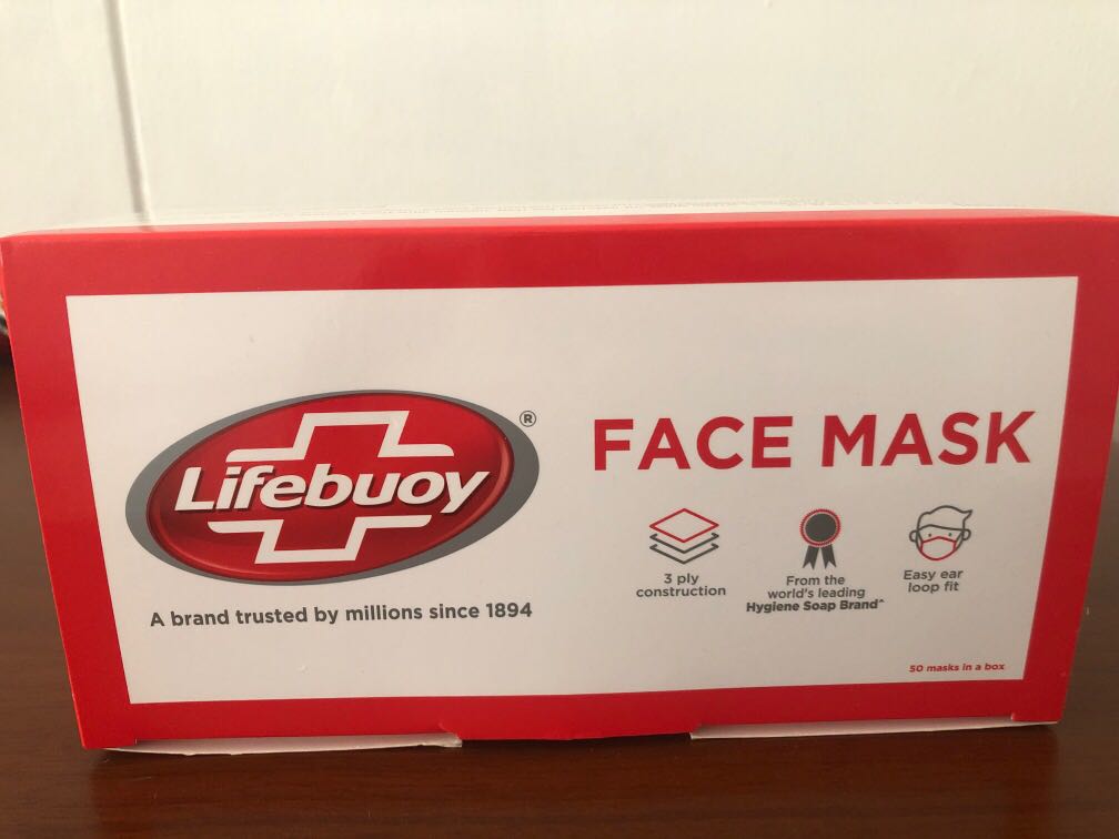 Lifebuoy surgical face masks, Health & Nutrition, Face Masks & Face ...