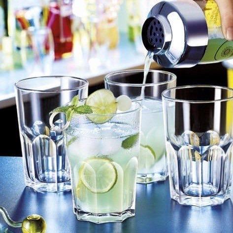 Luminarc Granity Tempered Drinking Glass Glass Tumbler, Rock Glass ...