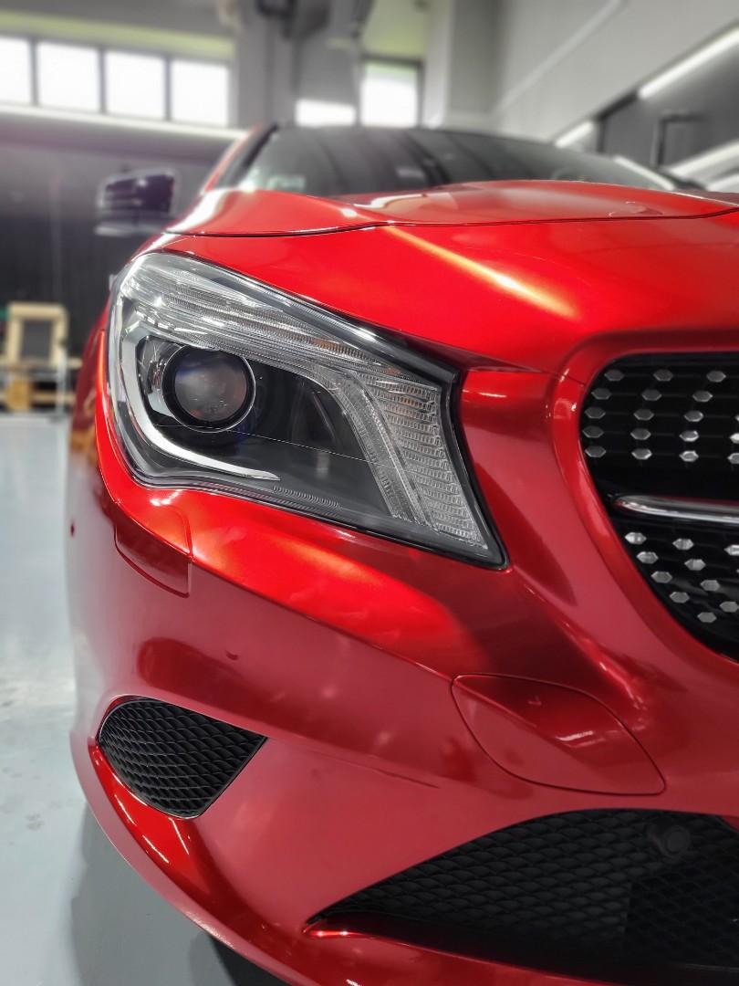Mercedes-Benz CLA Premium Car Wrap - Soul Red, Car Accessories, Car ...