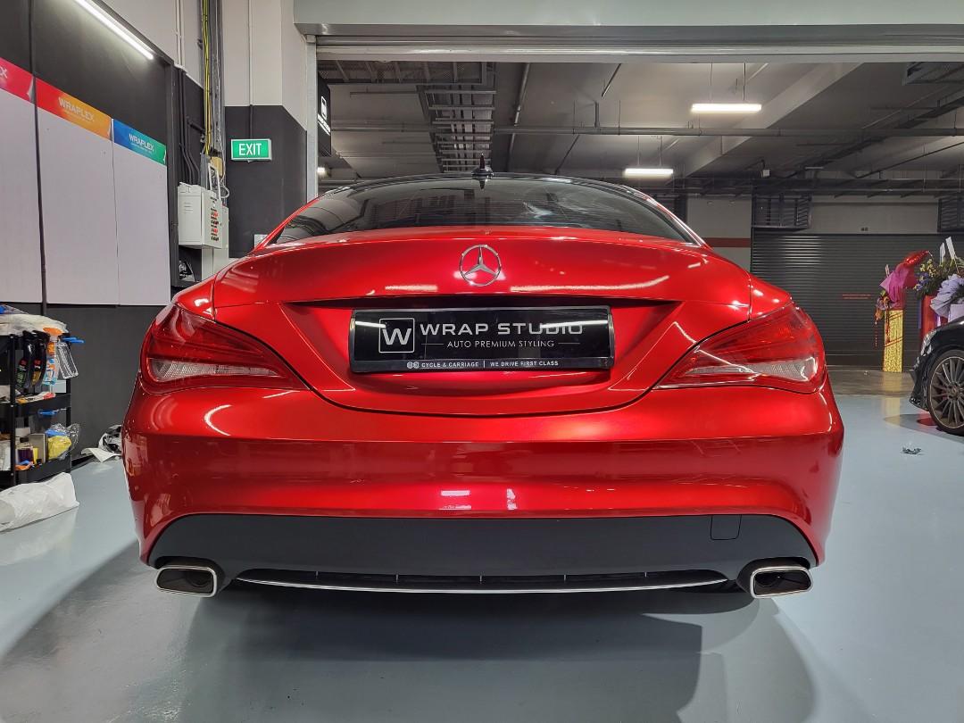 Mercedes-Benz CLA Premium Car Wrap - Soul Red, Car Accessories, Car ...