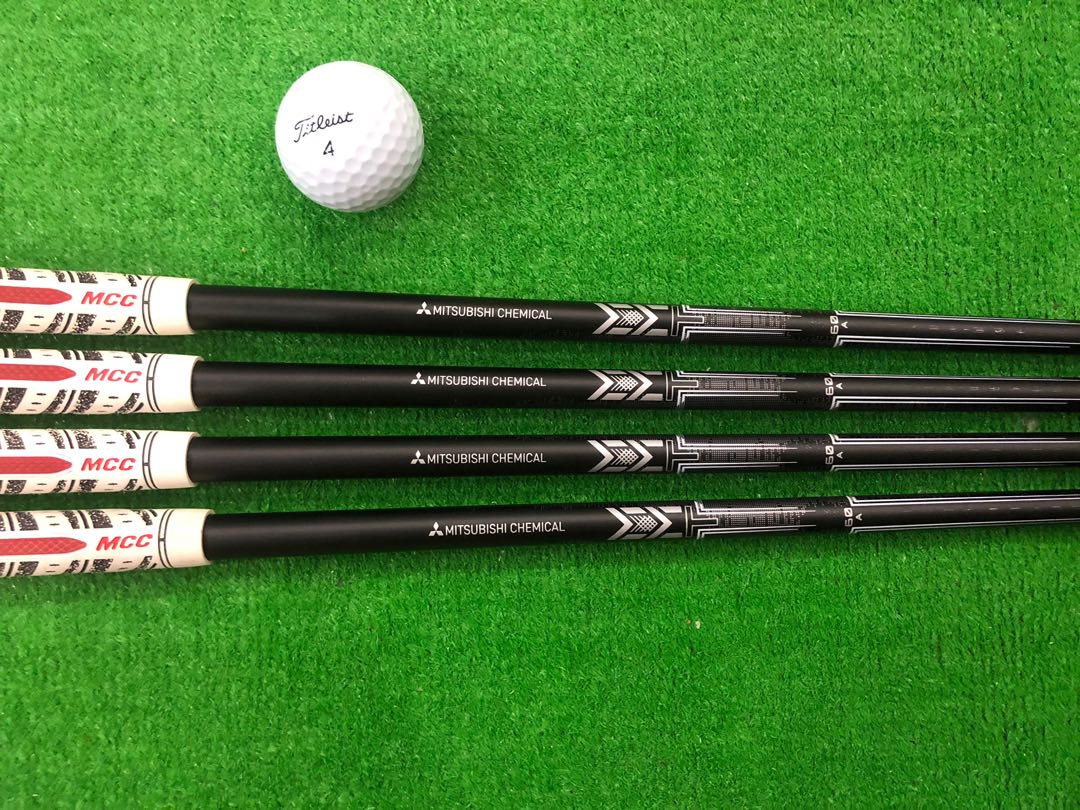 Mitsubishi MMT 60 A (7-P) Iron Graphite Shafts + PREMIUM Golf Pride ...