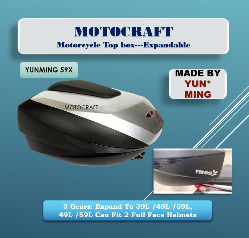 Motorcycle Top box---Expandable, Motorcycles, Motorcycle Accessories on ...