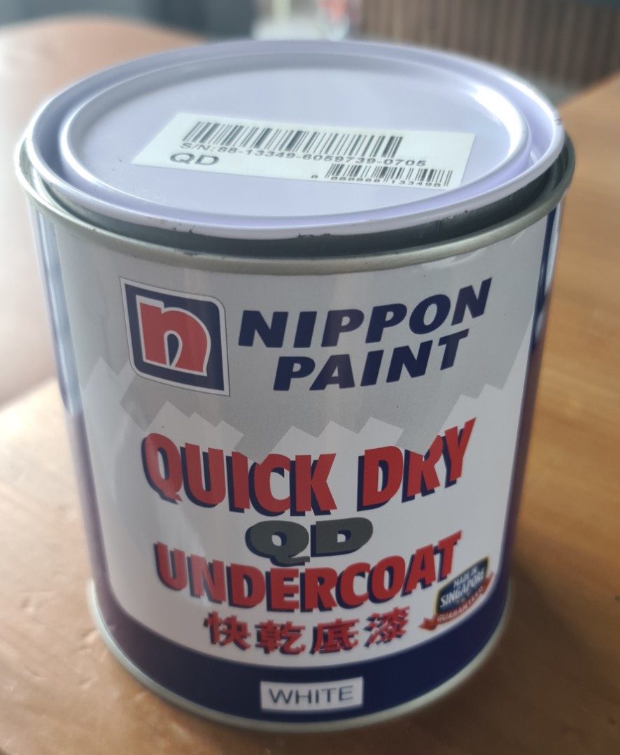 Nippon Paint Quick Dry Undercoat (used), Furniture & Home Living, Home ...