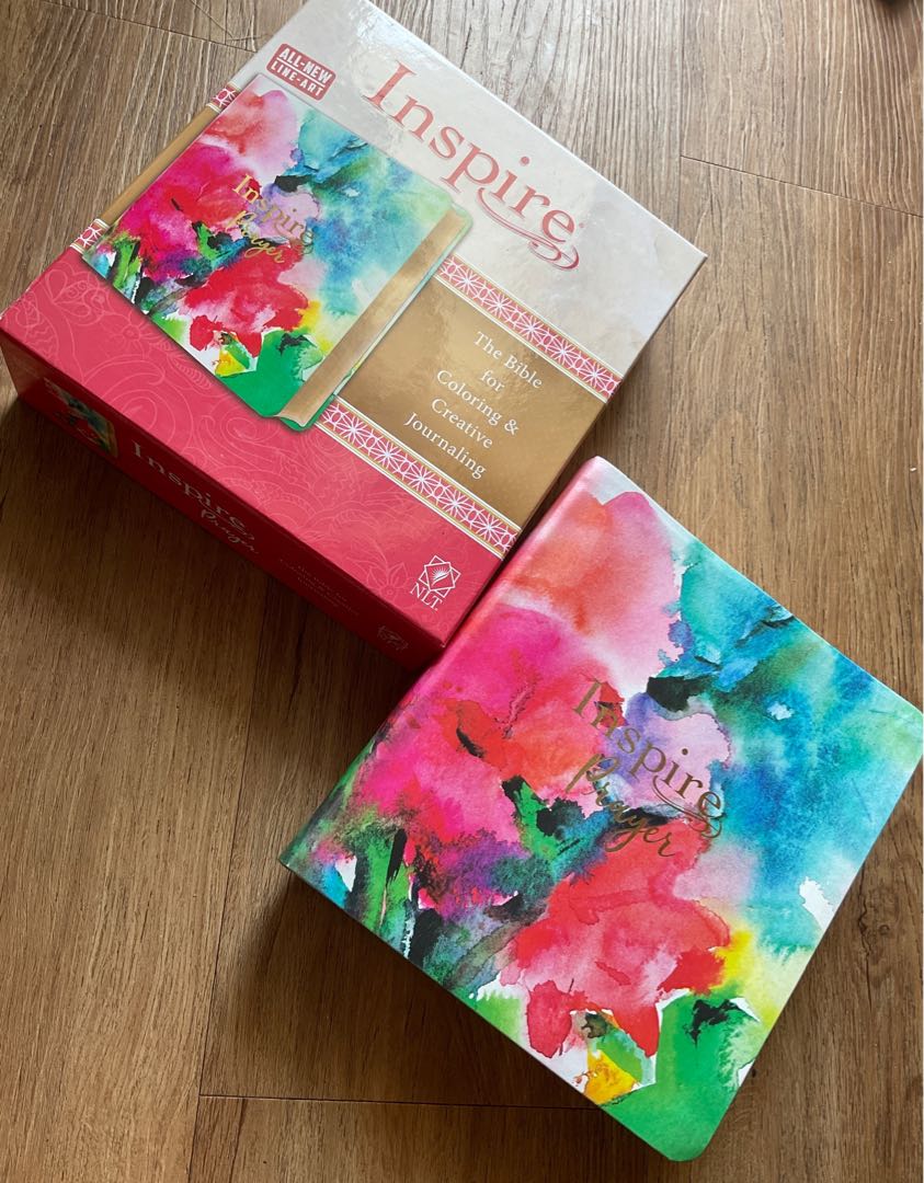 NLT Inspire Prayer Journaling Bible Leatherlike, Hobbies & Toys, Books ...