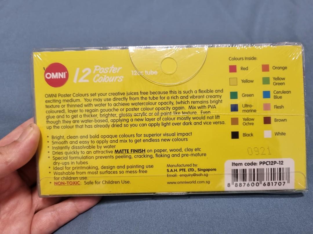 Omni 12 poster colours. BNIB, Hobbies & Toys, Stationery & Craft ...