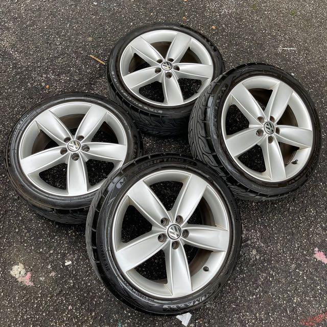 Original 17 inch sport rim Volkswagen Polo tyre 80%, Auto Accessories ...
