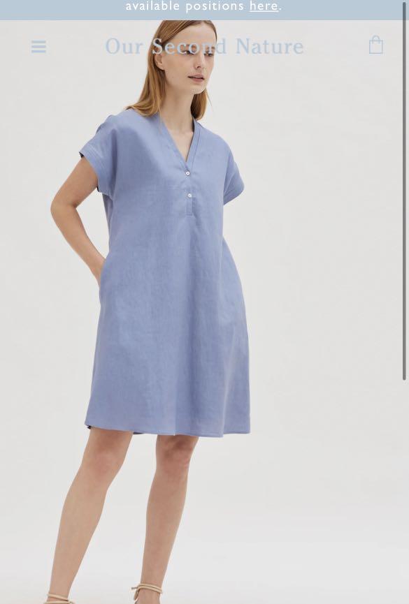 OSN linen boxy shift dress, Women's Fashion, Dresses & Sets, Dresses on ...
