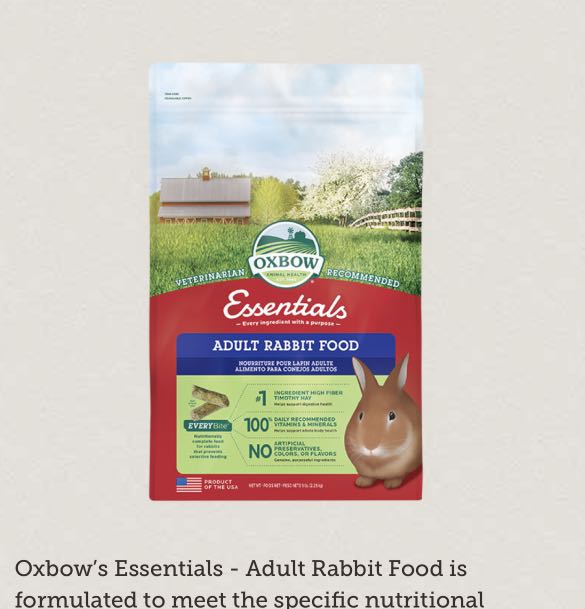 Oxbow Adult Rabbit Pellets, Pet Supplies, Pet Food on Carousell