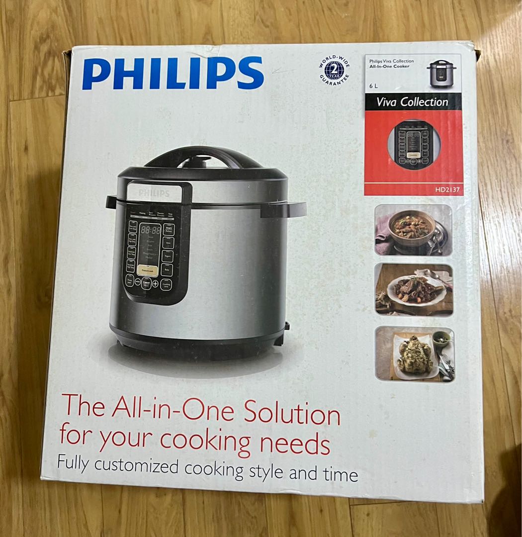 Phillips Pressure Cooker HD2137 (All in One Cooker), TV & Home ...