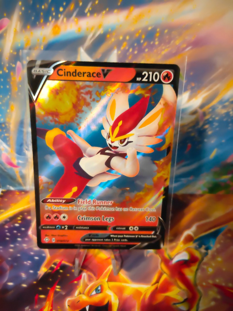 Pokemon TCG - Pokemon Cards For Sale - Cinderace V 018/072, Hobbies ...
