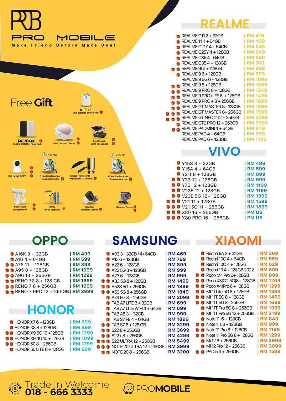 Promobile List Price, Announcements on Carousell