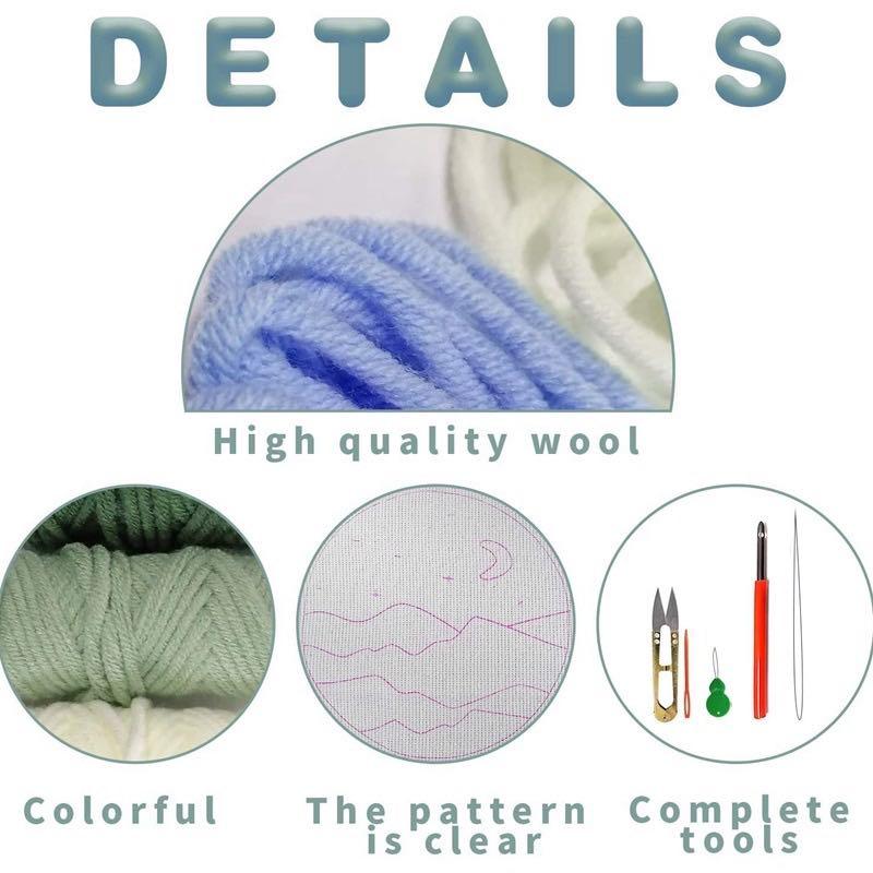 Punch Needle Cross Stitch Kit DIY, Hobbies & Toys, Stationery & Craft ...