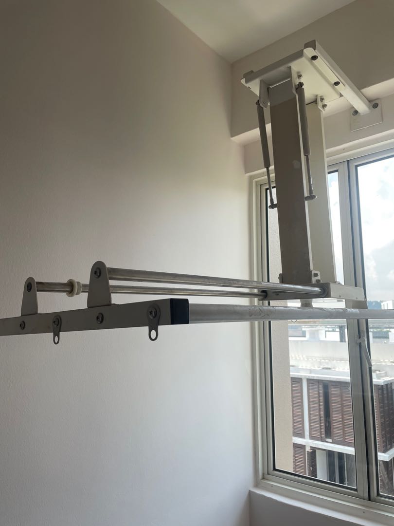 Retractable ceiling laundry rack, Furniture & Home Living, Bathroom ...