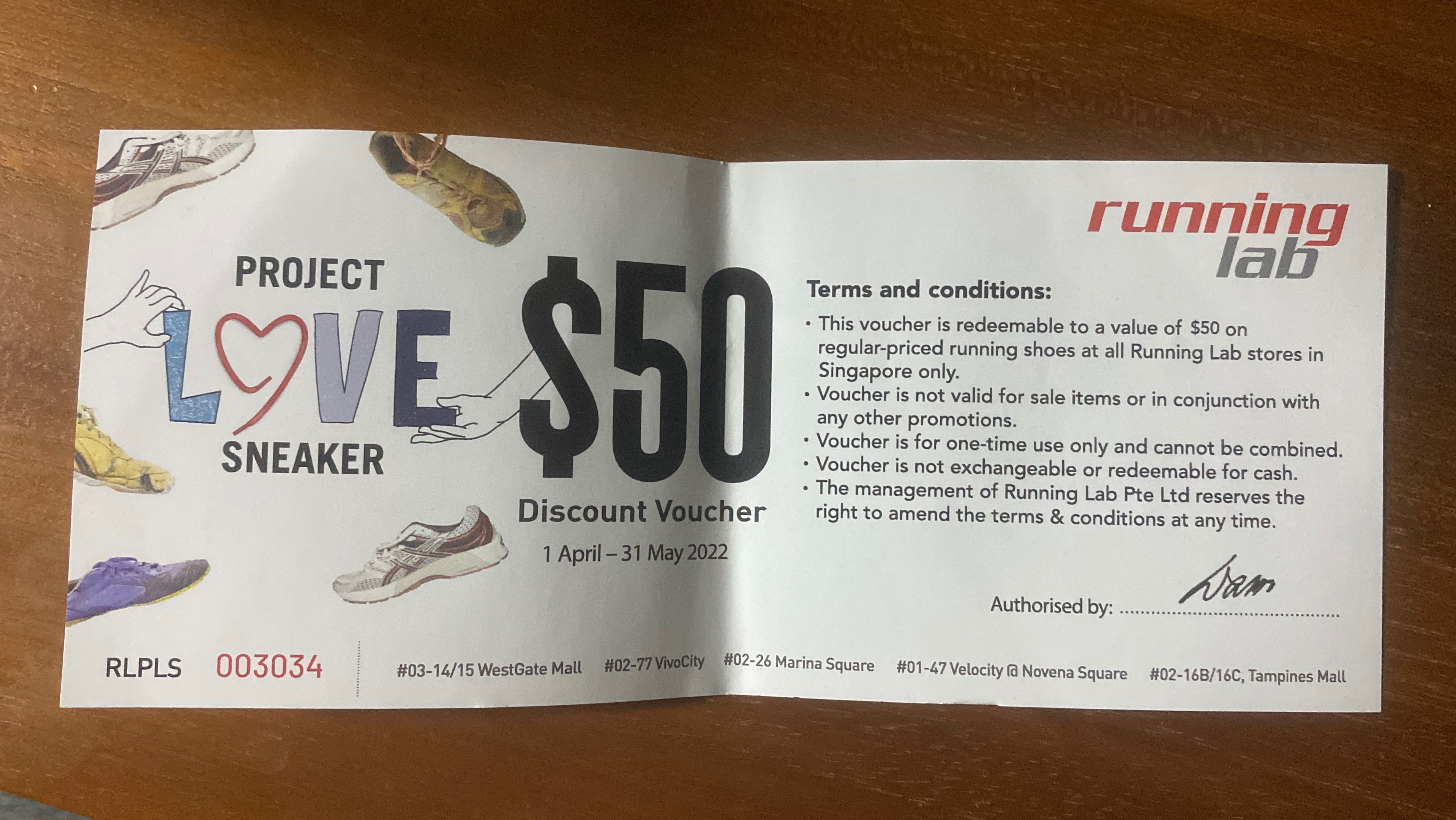 Running Shoes Voucher, Tickets & Vouchers, Vouchers on Carousell