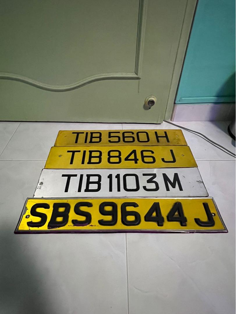 SBS Transit/SMRT Exterior Bus Registration Plate, Hobbies & Toys ...