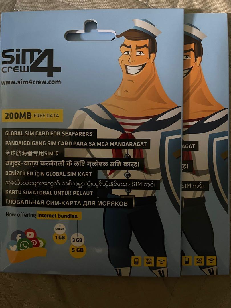 Sim4crew Simcard for Seafarers, Mobile Phones & Gadgets, Mobile ...