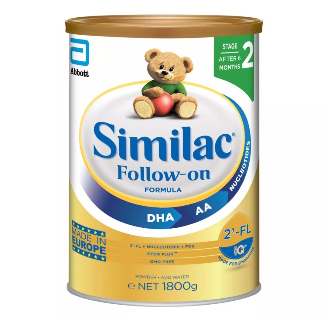 Similac Follow-on Baby Milk Formula 2FL Stage 2 (1.8kg) (Made in Europe ...