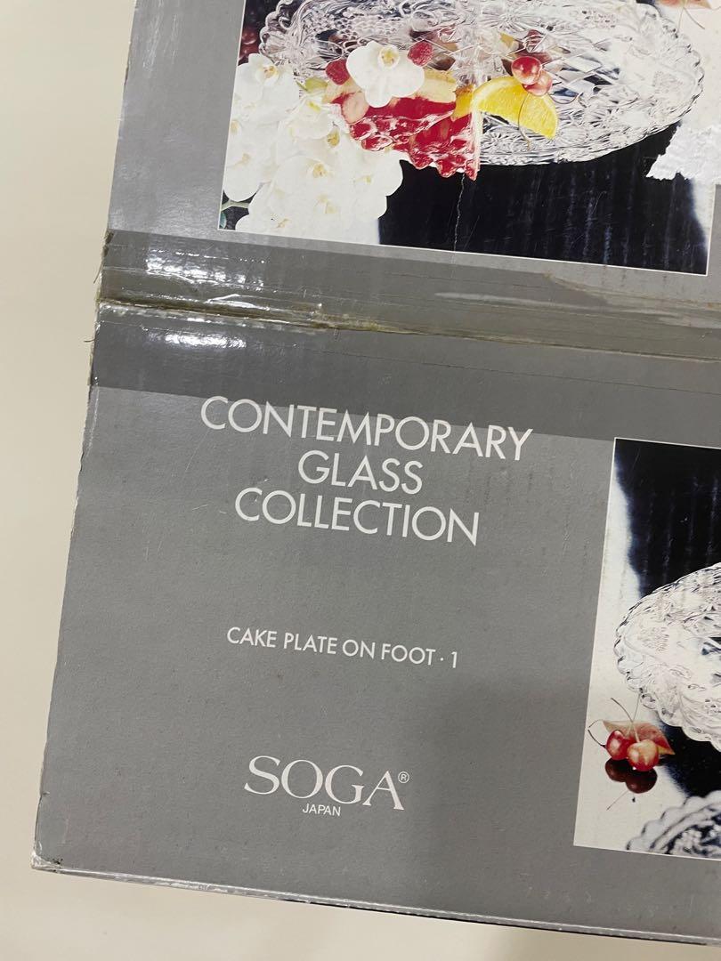 Soga Japan Crystal Ice Rose Cake Stand, Furniture & Home Living ...