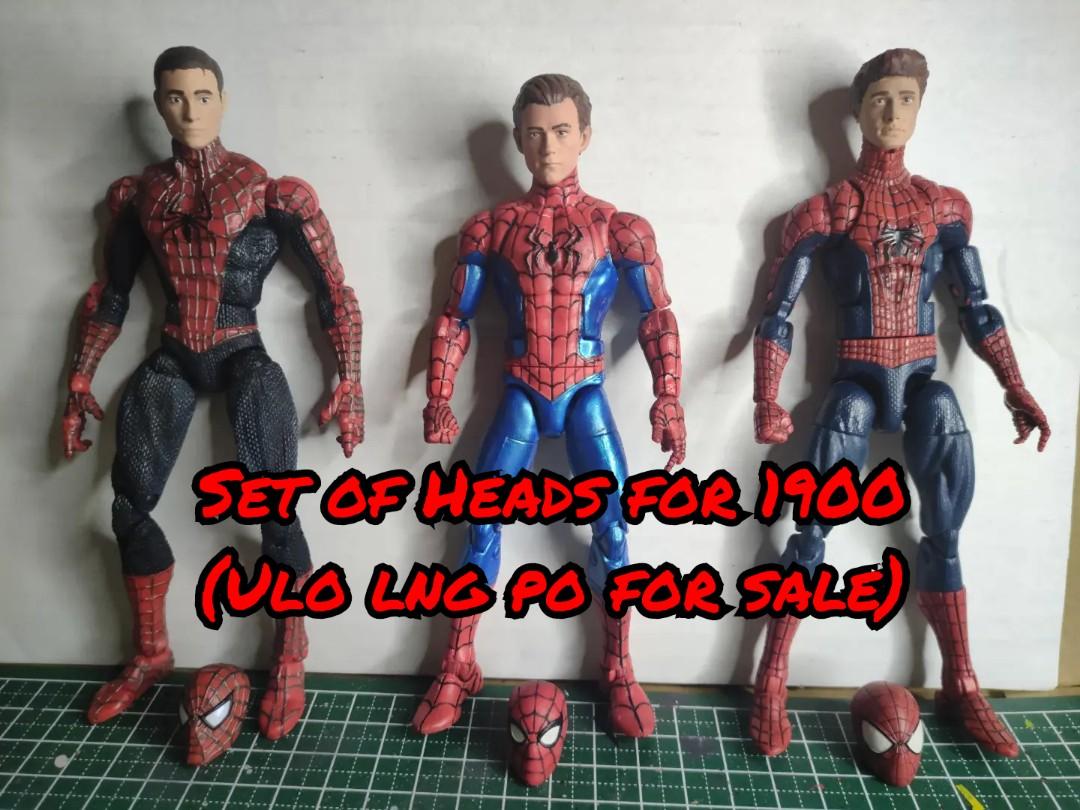 Spidey Trio Set Custom Head (1:12), Hobbies & Toys, Toys & Games on ...