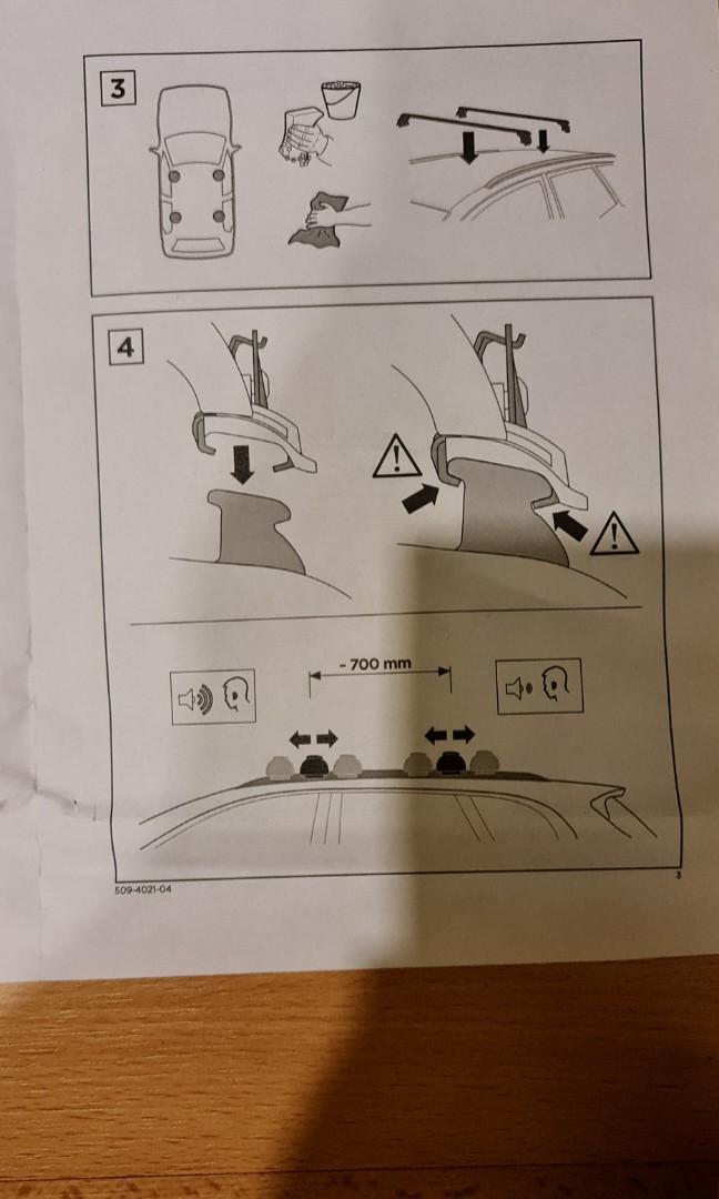 Thule Fitting Kit 4021 For V60 Volvo, Sports Equipment, Bicycles ...