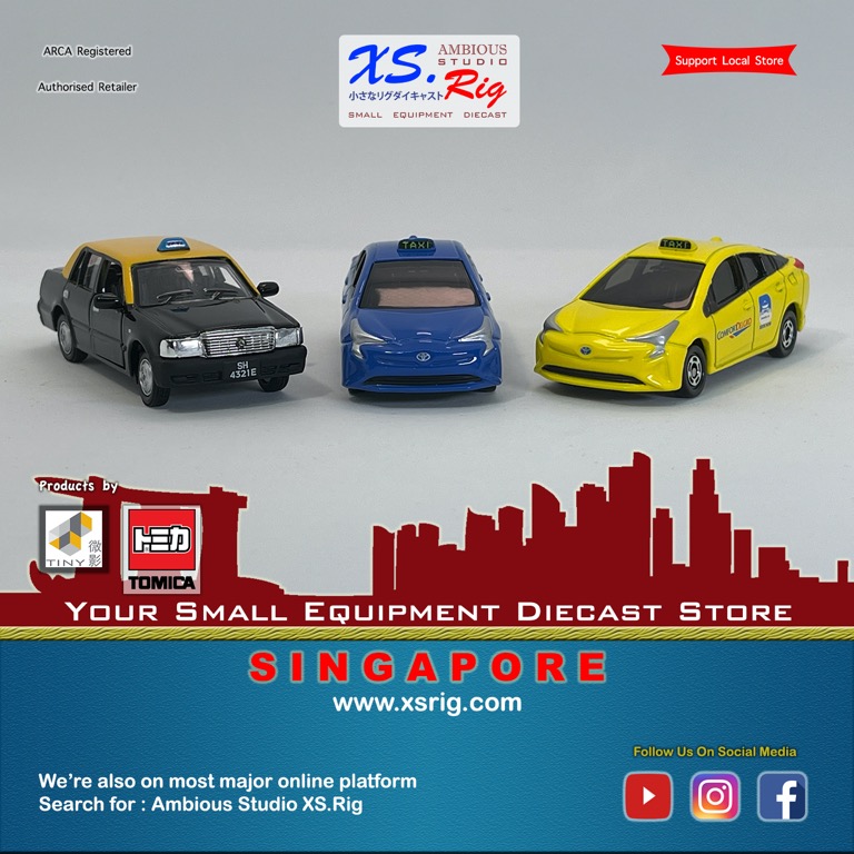 Tiny / Tomica Singapore 1/65 & 1/64 Taxi Series (Various Edition) - [Authorised Retailer ...