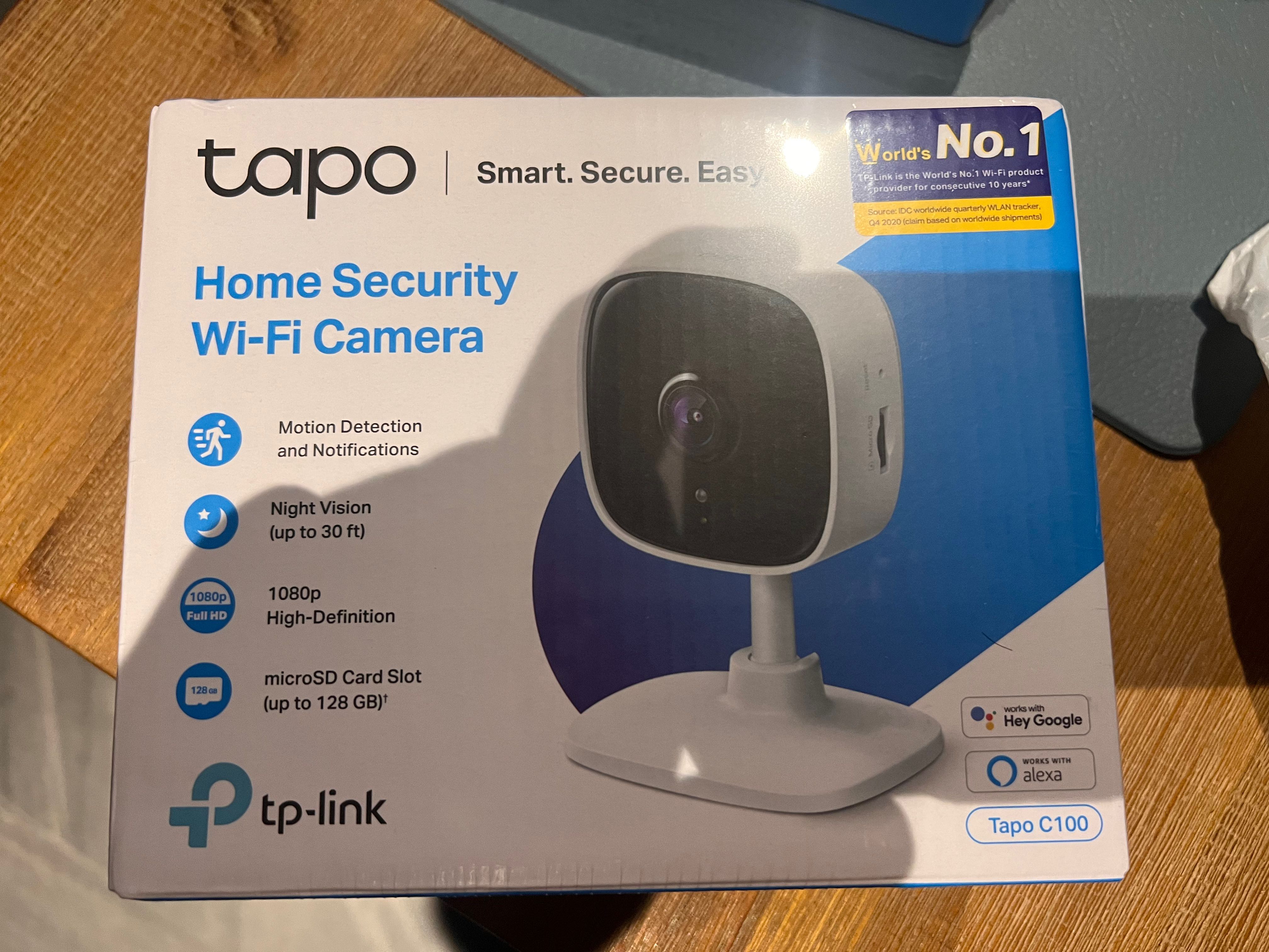 TP-LINK Tapo C100 CCTV 1080P Full HD Home Security IP Camera (Night ...