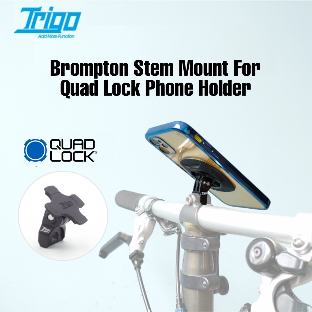 Trigo Brompton Stem Mount For Quad Lock Phone Holder, Sports Equipment ...