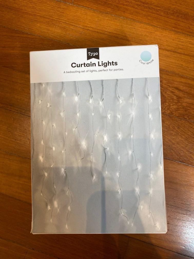 New: TYPO Curtain lights, Furniture & Home Living, Lighting & Fans ...