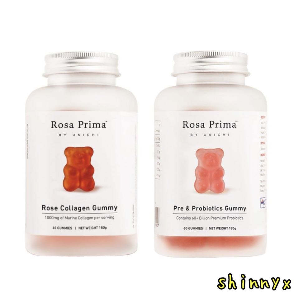 Unichi Collagen/Pre & Probiotics Gummy Bear (60 Gummy Bears), Health ...