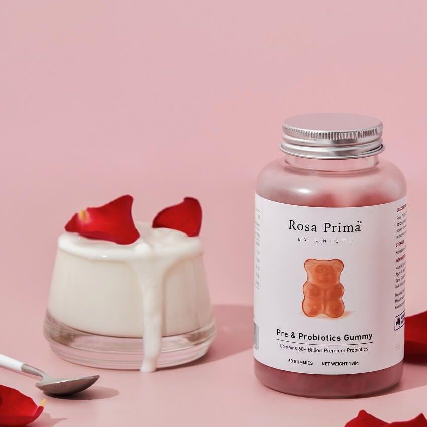 Unichi Collagen/Pre & Probiotics Gummy Bear (60 Gummy Bears), Health ...