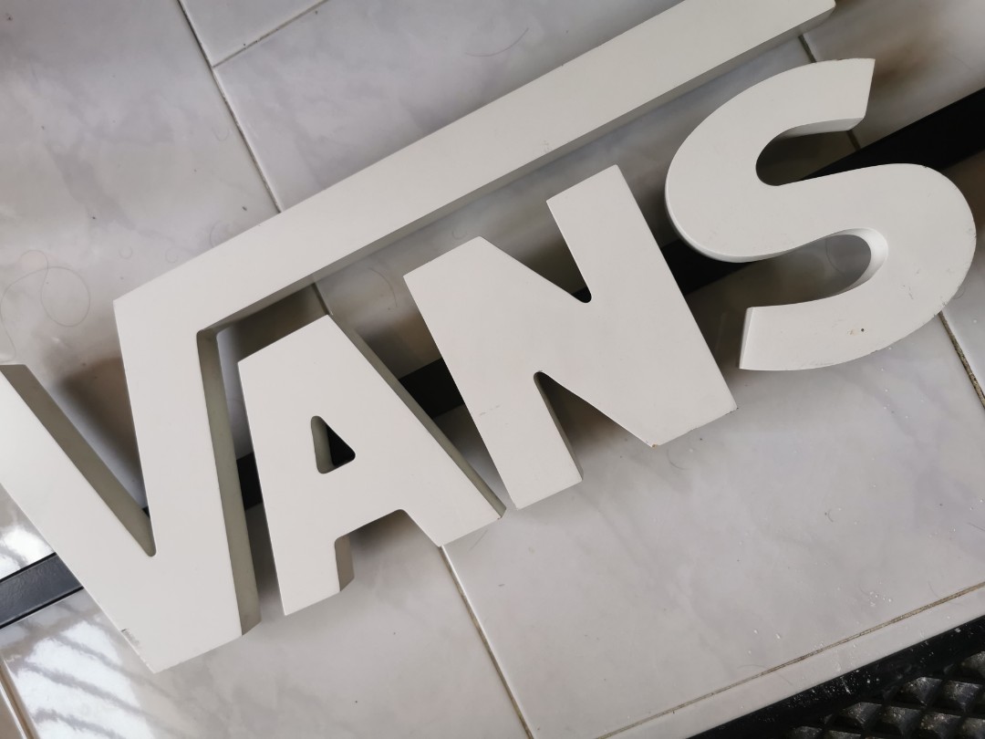 vans display/store sign, Men's Fashion, Footwear, Sneakers on Carousell