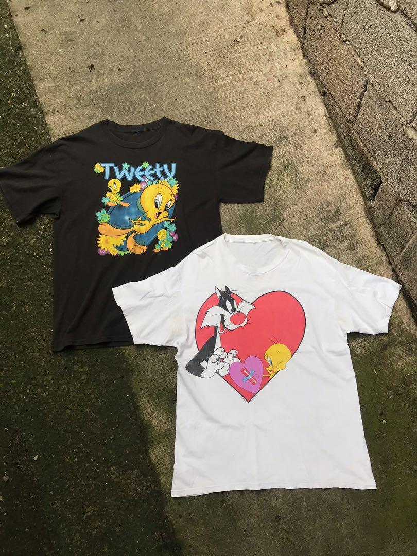 Vintage Tweety Bird shirts, Men's Fashion, Tops & Sets, Tshirts & Polo ...