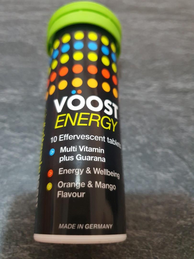 Voost Energy Effervescent tablets, Health & Nutrition, Health ...