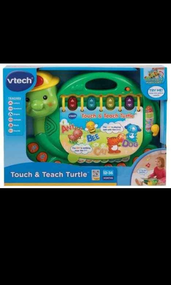 VTech Touch & Teach Turtle Learning 123 ABC Music Story Educational ...