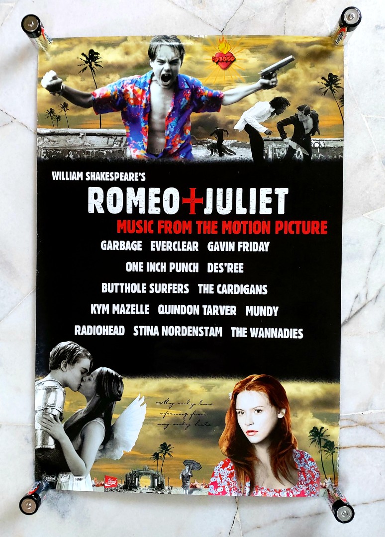 William Shakespeare's Romeo + Juliet soundtrack 2 side poster(雙封面海報 ...