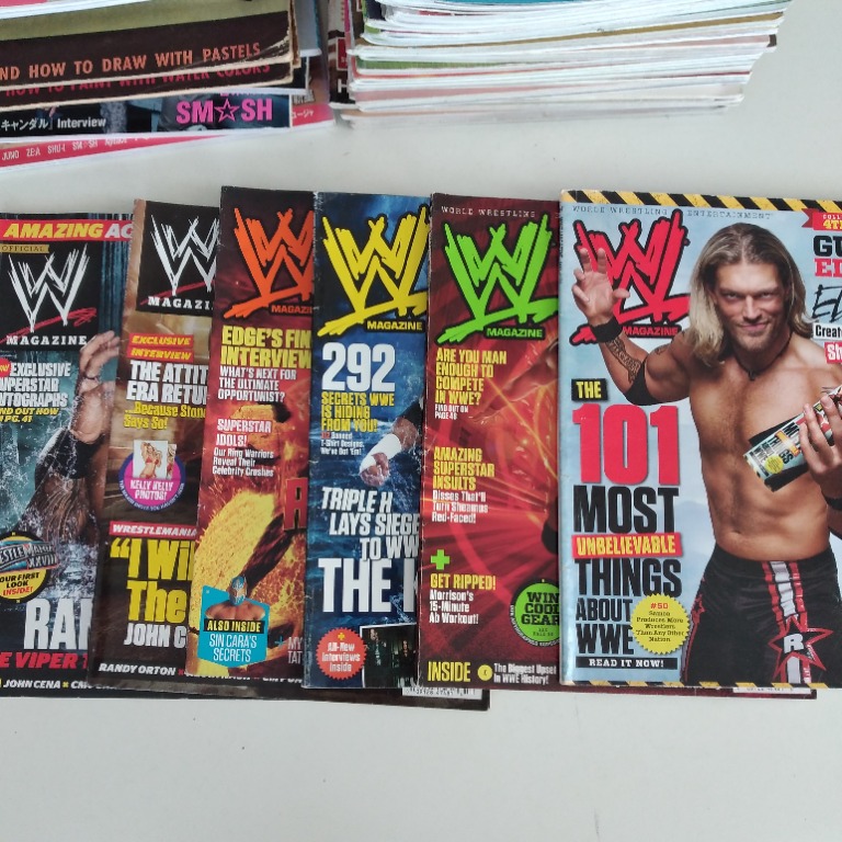 WWE Wrestling Magazine set, Hobbies & Toys, Books & Magazines ...