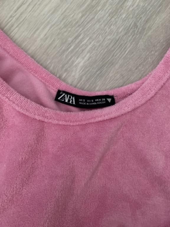 Zara pink midriff and sweat pants, Women's Fashion, Activewear on Carousell