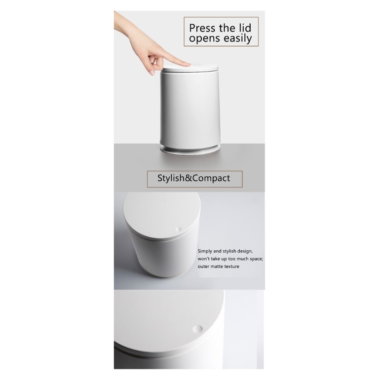 10L round waste bin/dustbin /rubbish bin(P46), Furniture & Home Living ...