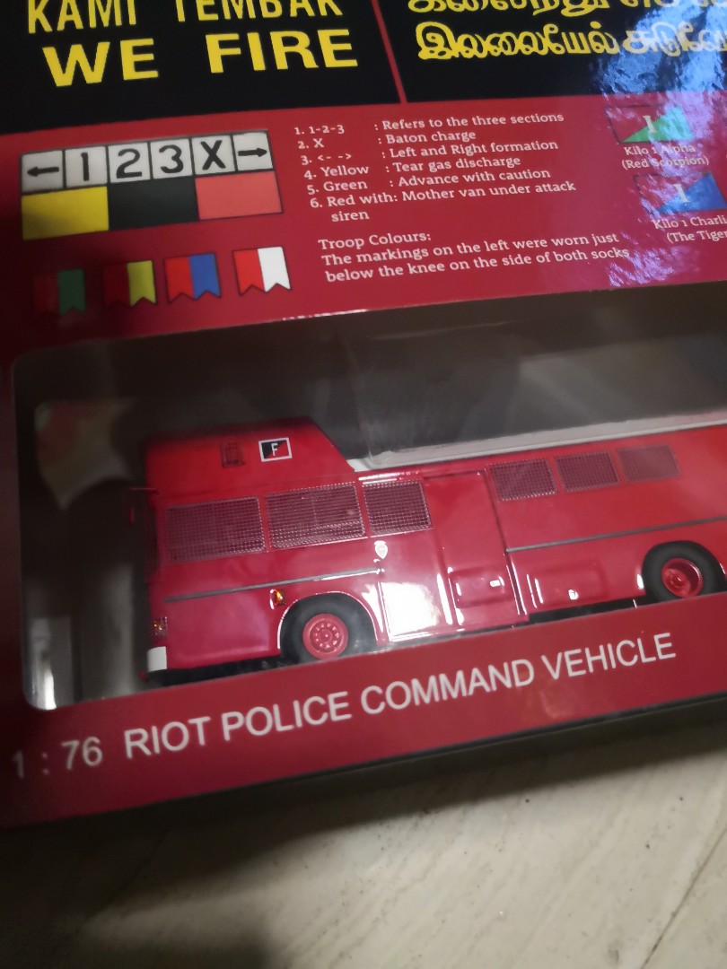 1:76 Singapore Riot Police Command Vehicle, Hobbies & Toys, Toys ...