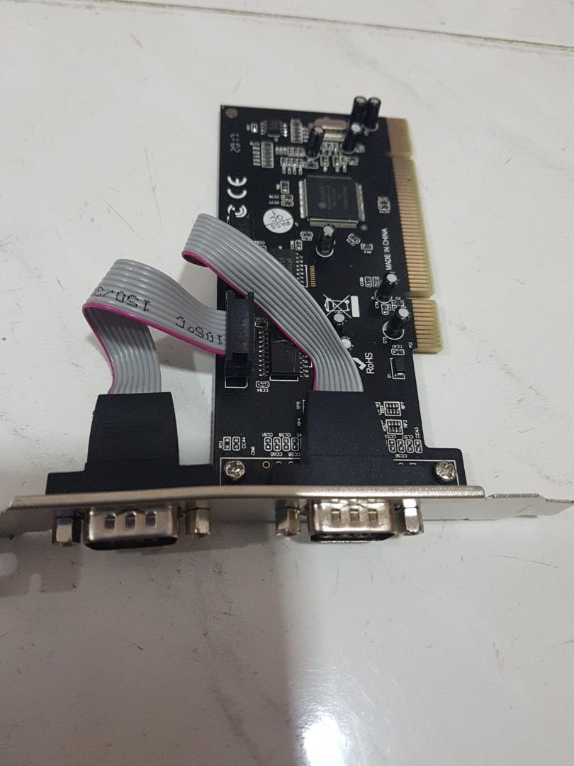 2 Port Low Profile Native RS232 PCI Express Serial Card with 16550 UART ...