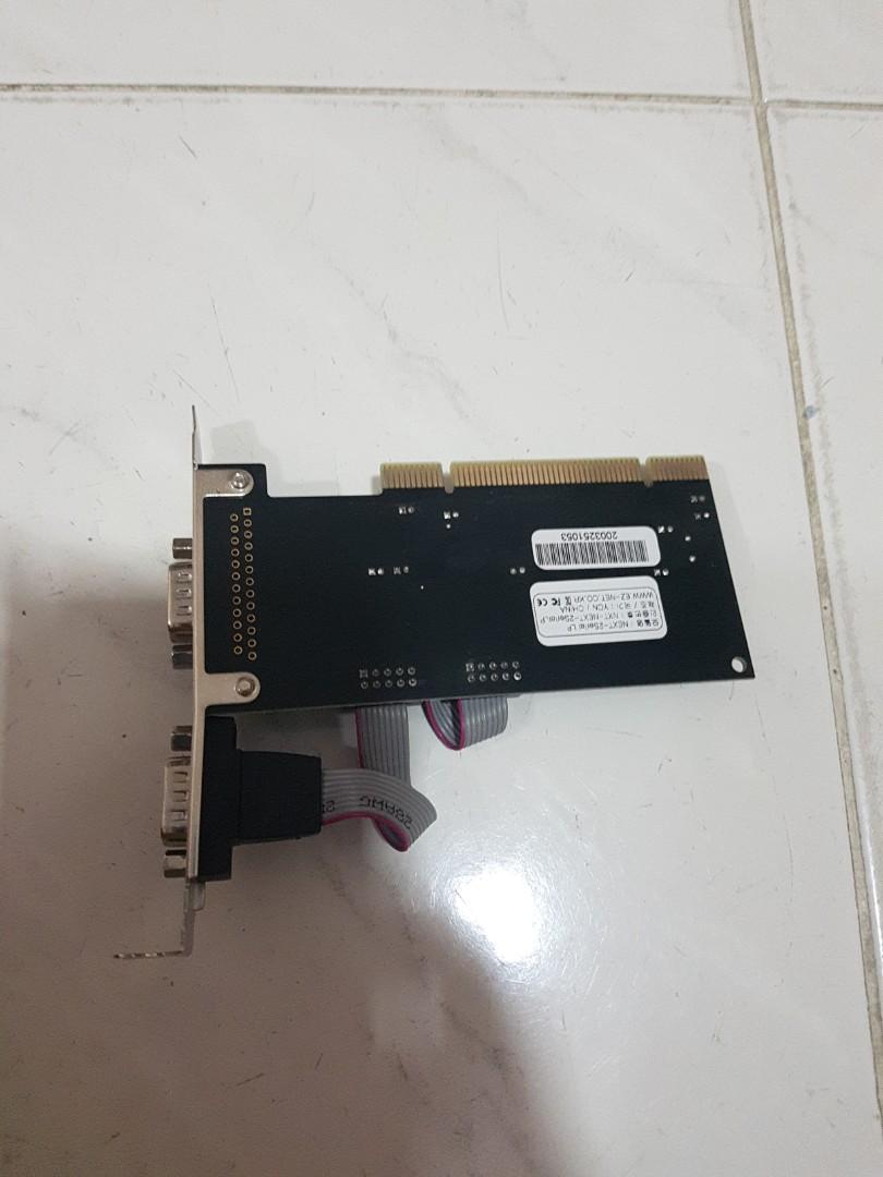 2 Port Low Profile Native RS232 PCI Express Serial Card with 16550 UART ...
