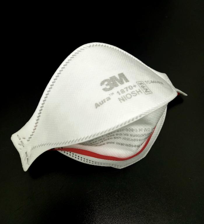 3M 1870+ N95 Respirator Mask (Individually wrapped), Health & Nutrition ...