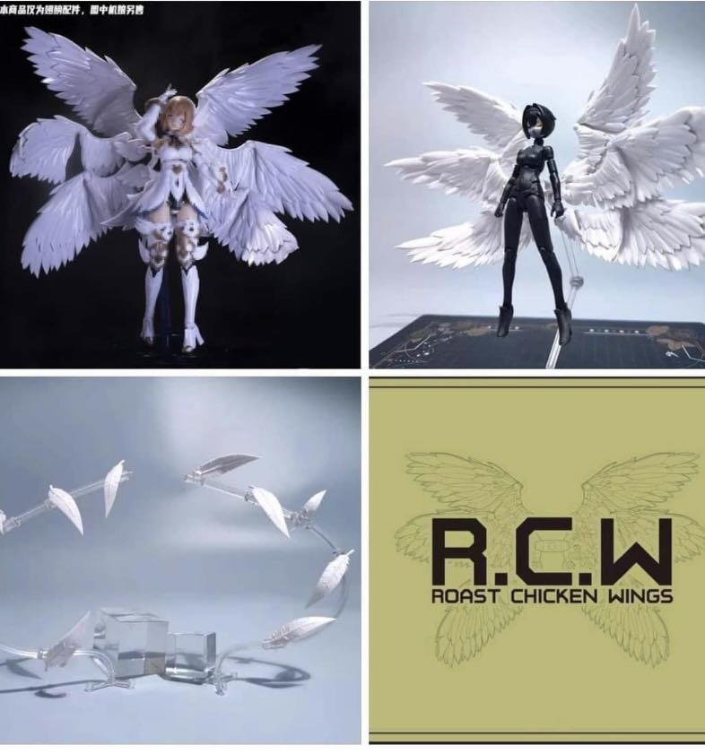 現貨〈RCW 拼装模型 六翼天使机娘 翅膀套件 机娘通用改件/配件包, 興趣及遊戲, 玩具 & 遊戲類 - Carousell