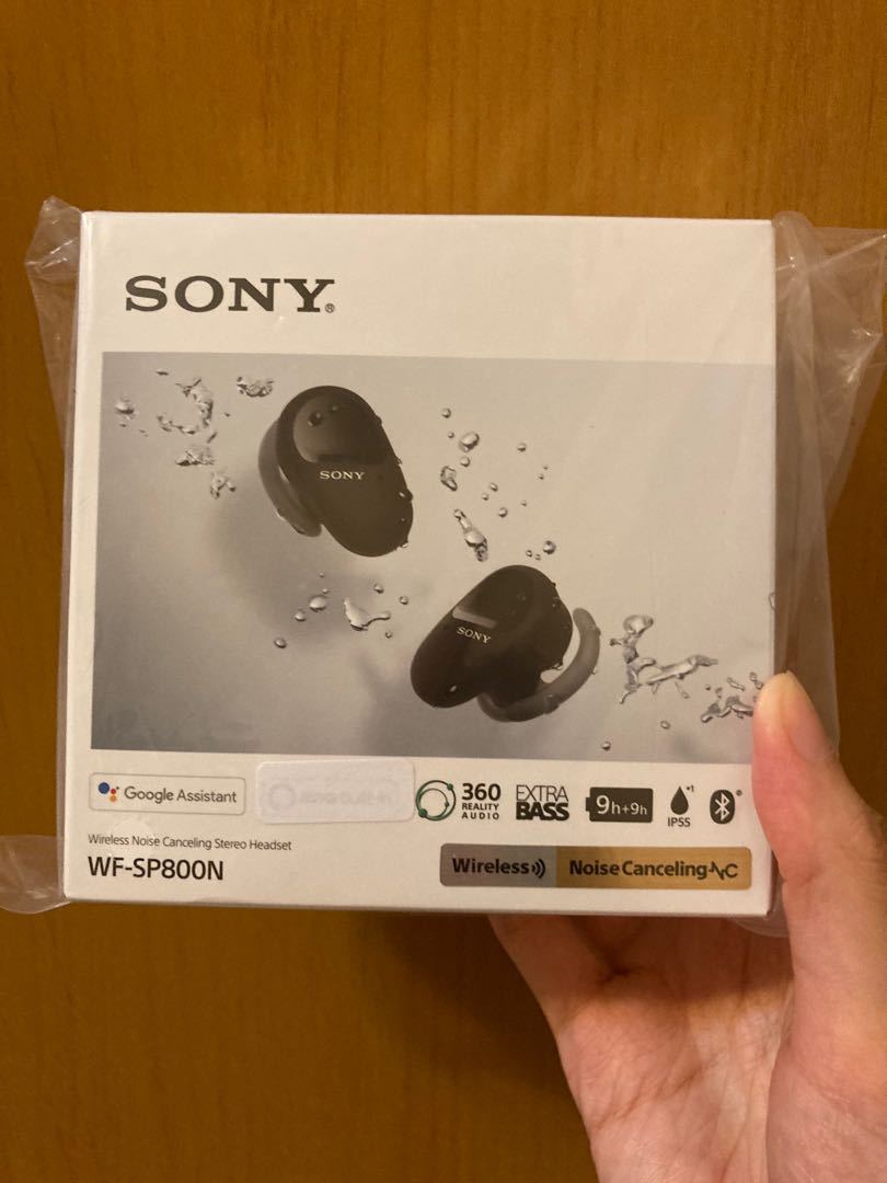 全新 Sony 全無線運動耳機 WF-SP800N（黑色）, 音響器材, 耳機 - Carousell