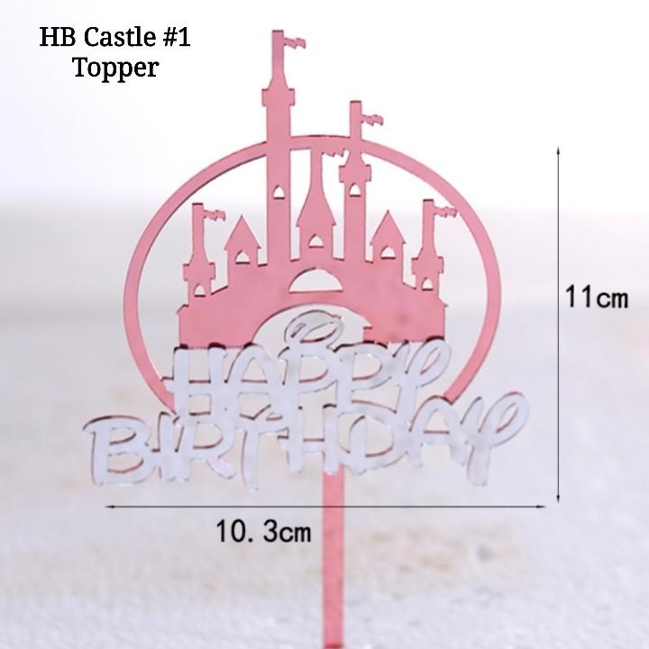Acrylic Castle #2 Cake Topper, Furniture & Home Living, Kitchenware ...