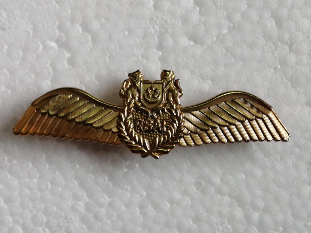 Air Force RSAF Wing Badge, Hobbies & Toys, Memorabilia & Collectibles ...