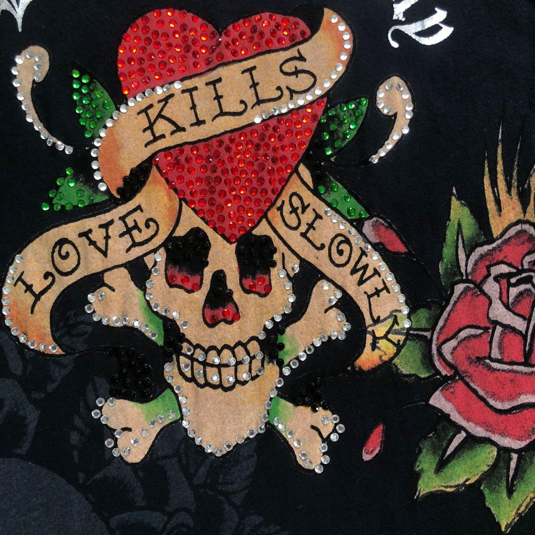 Vintage Ed Hardy Rhinestone Dress, Women's Fashion, Dresses & Sets ...