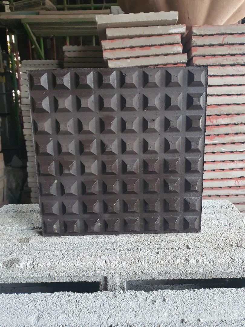 BLACK WAFFLE NON-SKID CONCRETE TILES, Commercial & Industrial ...